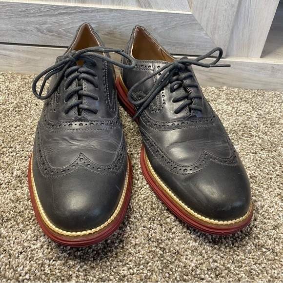 Cole Haan | Shoes | Cole Haan Original Grand Wingtip Oxford Gray 8 ...